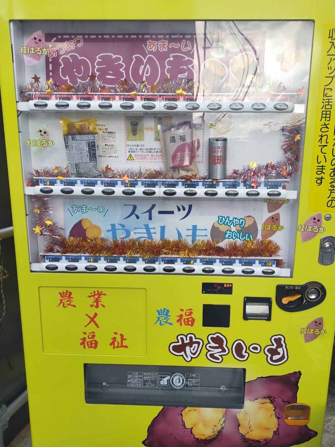 Roasted sweet potato vending machine | H&A Dream blog